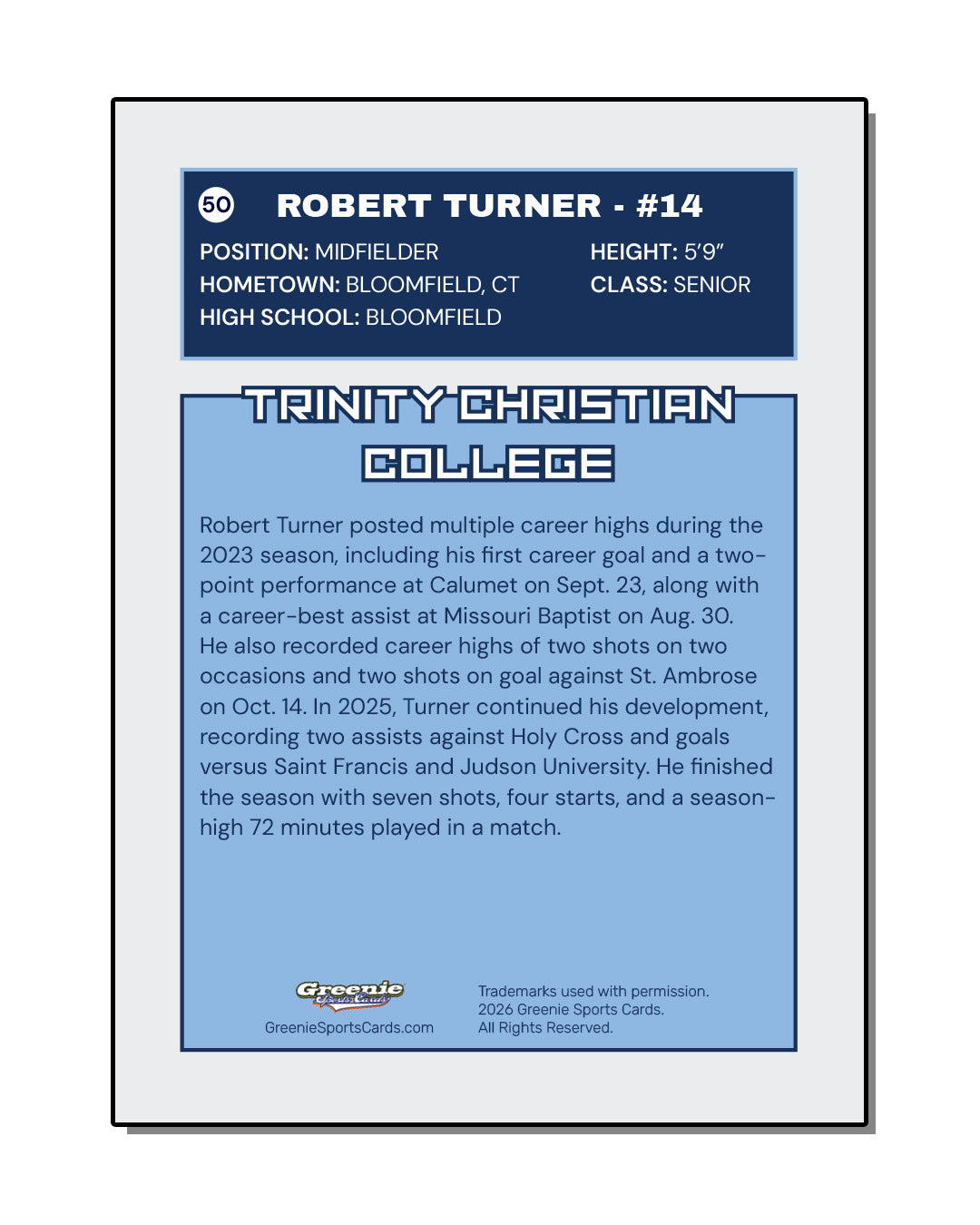 ROBERT TURNER Certified Autograph Trading Card 2025 Greenie Sports Car ...